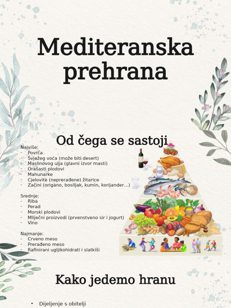 Mediteranska Prehrana | PDF