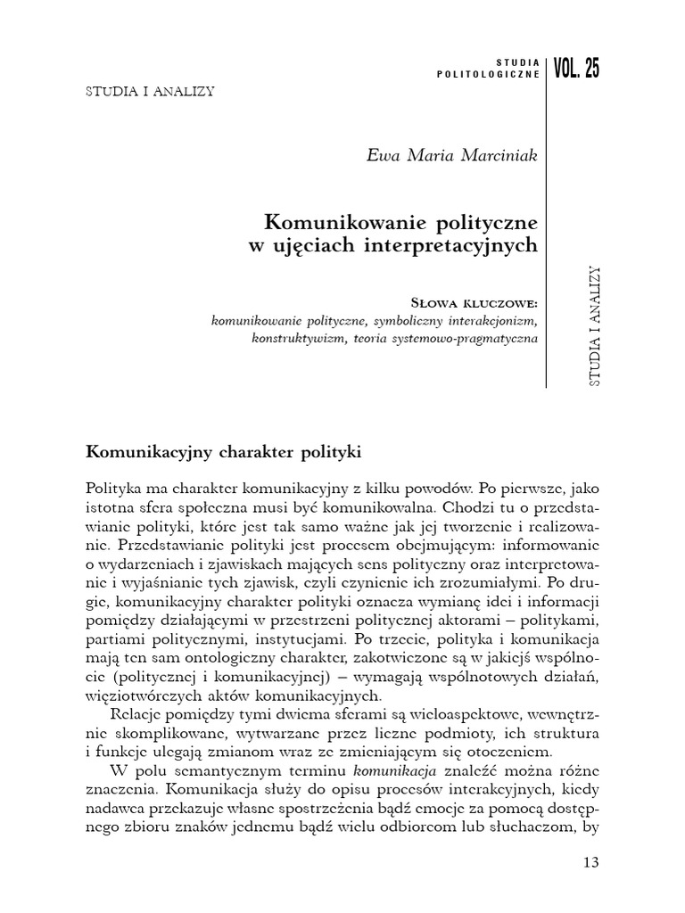 E. Marciniak | PDF