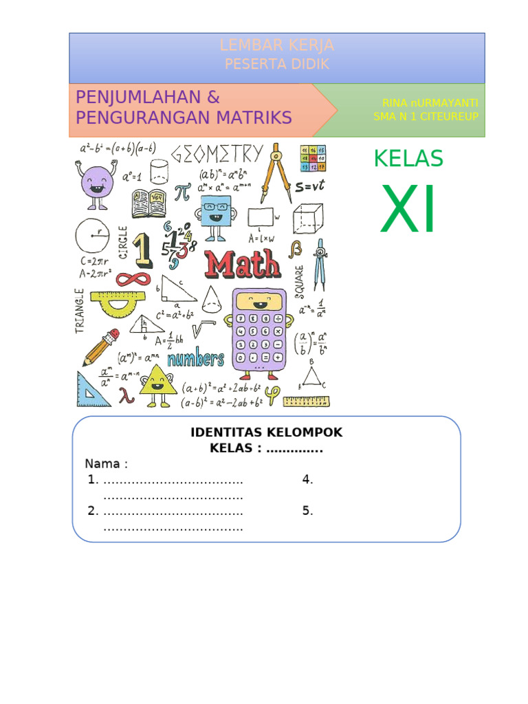 LKPD Matriks 3 | PDF