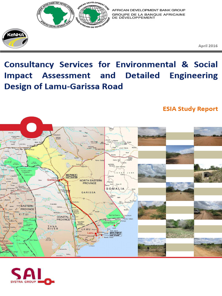 ESIA 1272 Lamu Garissa Road Report | PDF | Pollution | Environmental ...