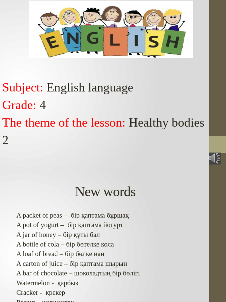 Lesson 14 Healthy Bodies 2 | PDF
