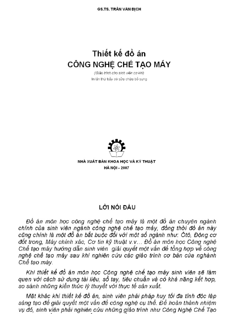 Huong Dan Thiet Ke DA CNCTM | PDF