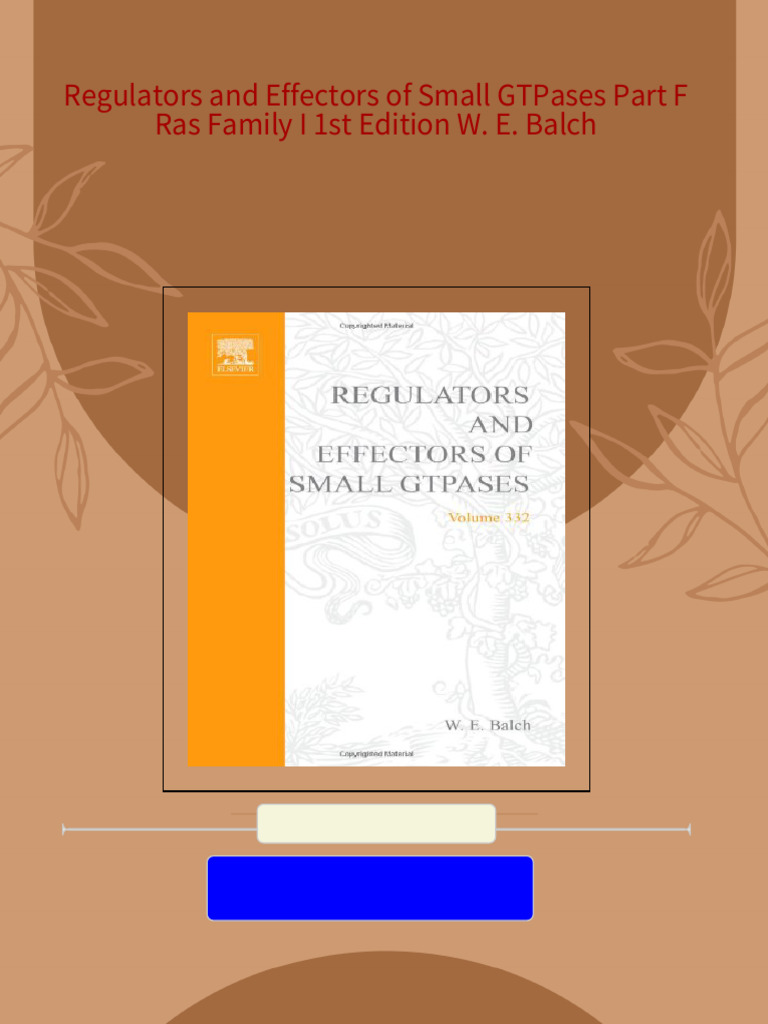 Instant Download Regulators and Effectors of Small GTPases Part F Ras ...