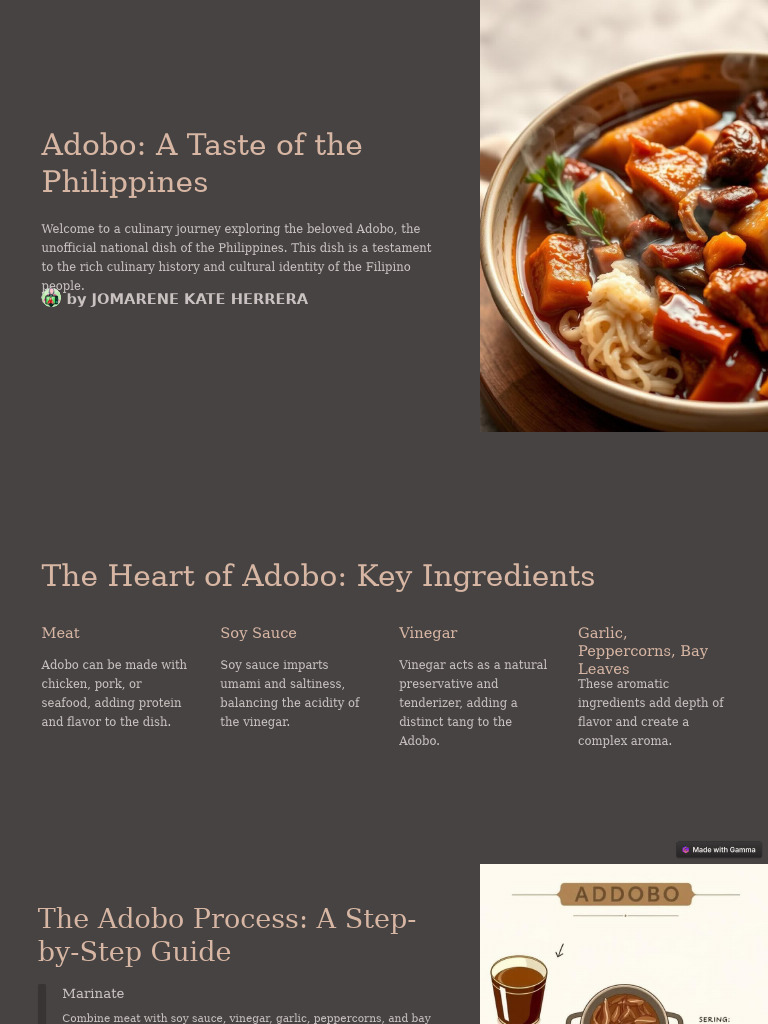 Adobo-A-Taste-of-the-Philippines | PDF | Cuisine | Cooking