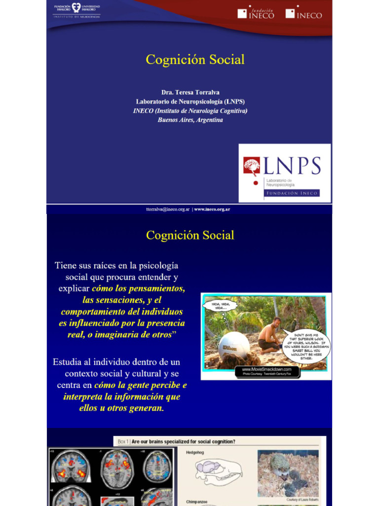 Clase Cognición Social - Presentación | PDF