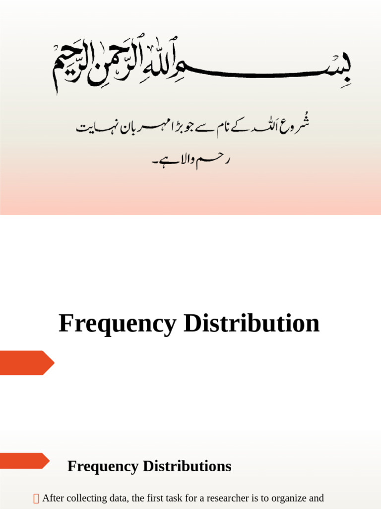 frequency distribution | PDF