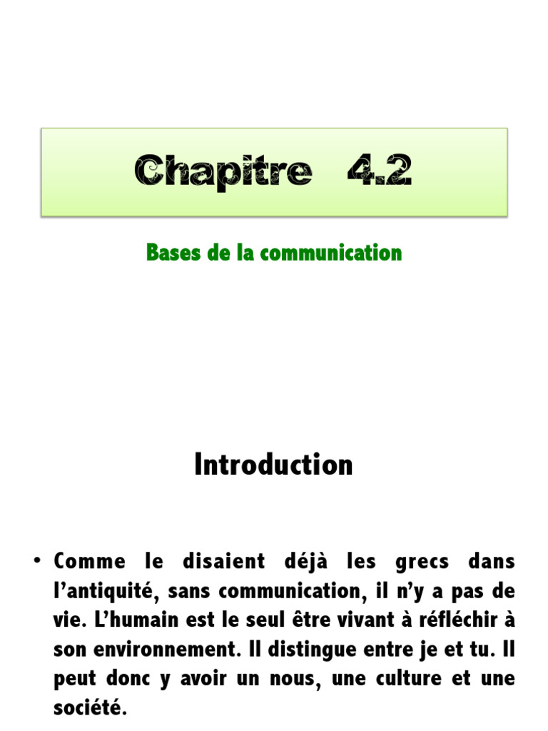 Bases essentielles de la communication | PDF | la communication