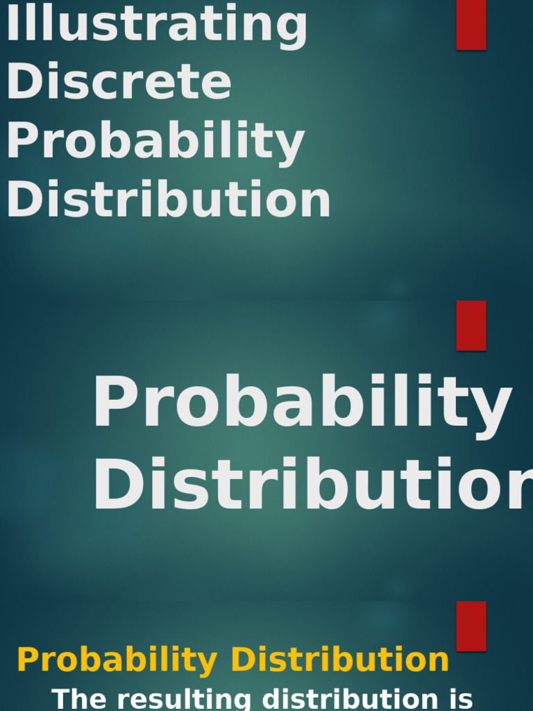 Discrete Probability Distribution Guide | PDF | Probability ...
