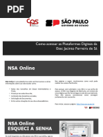 Tutorial para Alterar Senha NSA Responsavel | PDF