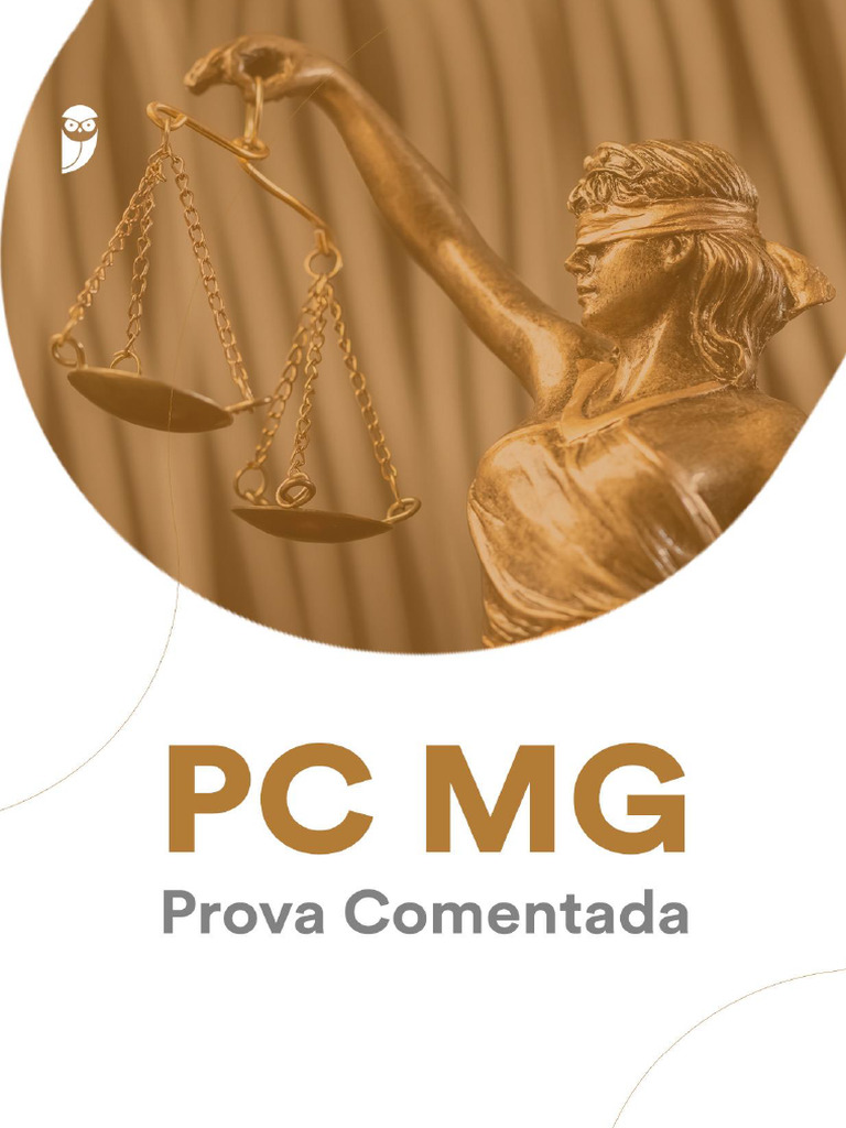 Prova Comentada Delta PC MG 2025 | PDF | Polícia | Poder Policial (Lei Constitucional dos ...