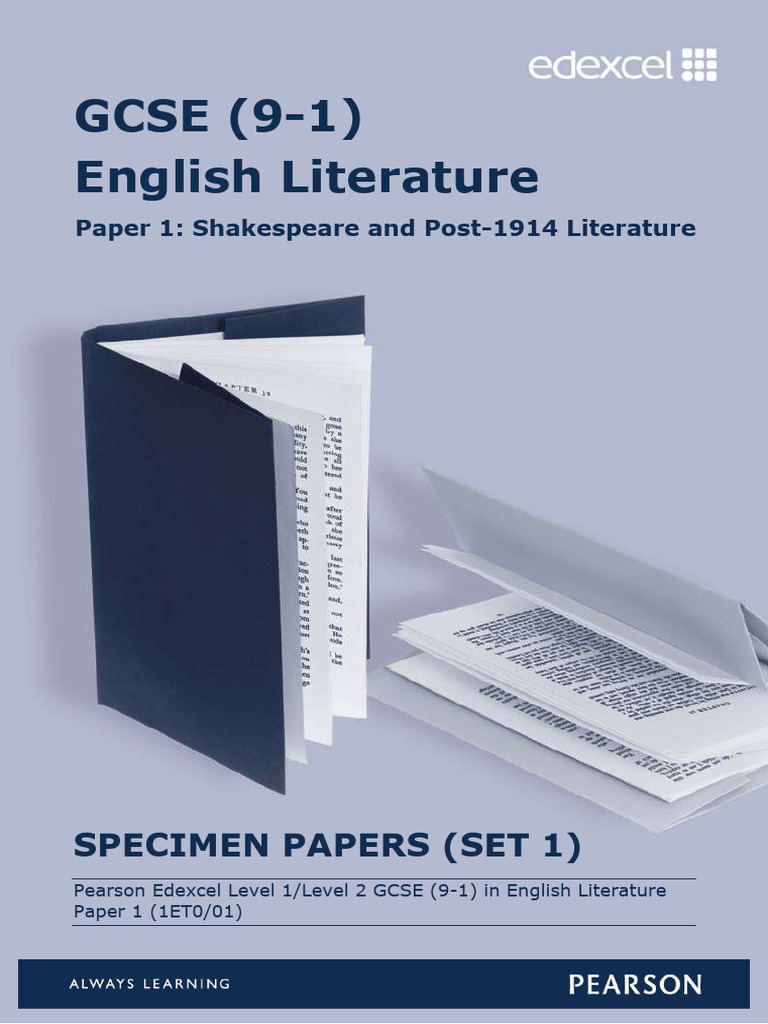English_Literature_paper_1_specimen_paper_(set_1) | PDF | Macbeth