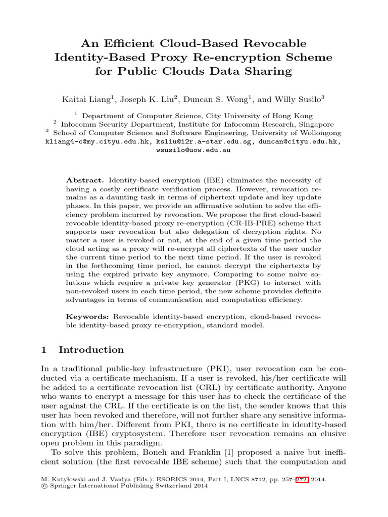 Direct Revocation System | PDF | Encryption | Public Key Cryptography