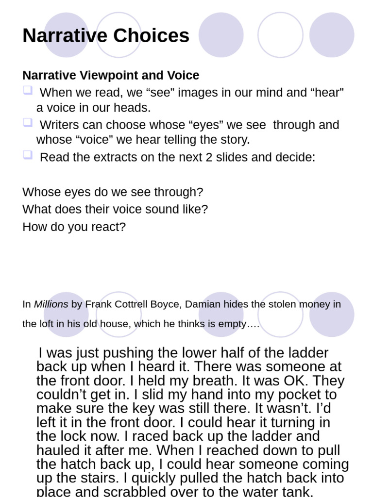 Exploring Narrative Voice and Viewpoint | PDF