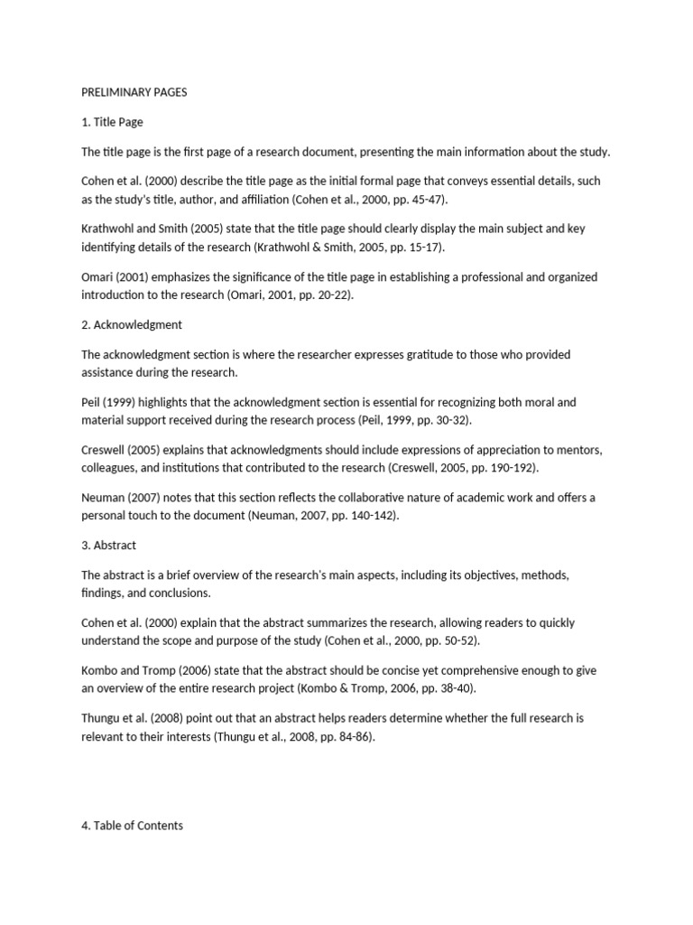 Research Document Structure Guide | PDF | Methodology | Cognition