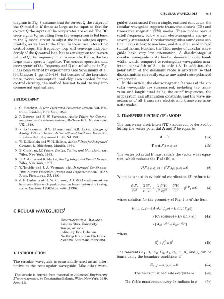 Circular Waveguides | PDF | Waveguide | Waves
