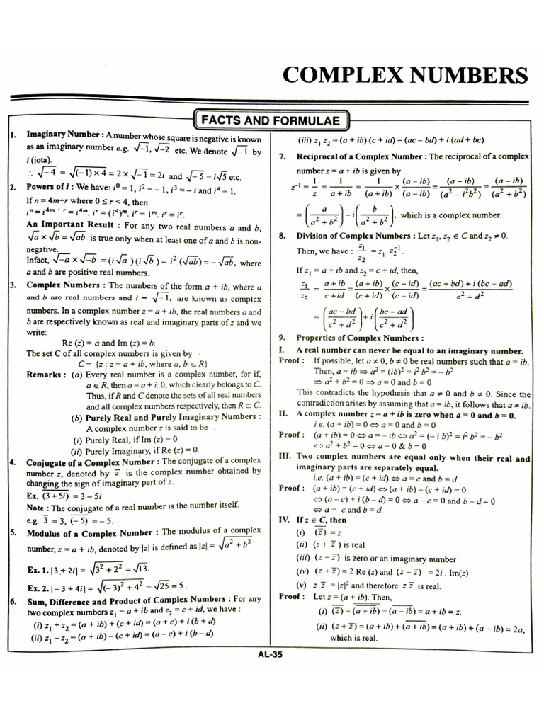MCQ Complex Number-1 | PDF