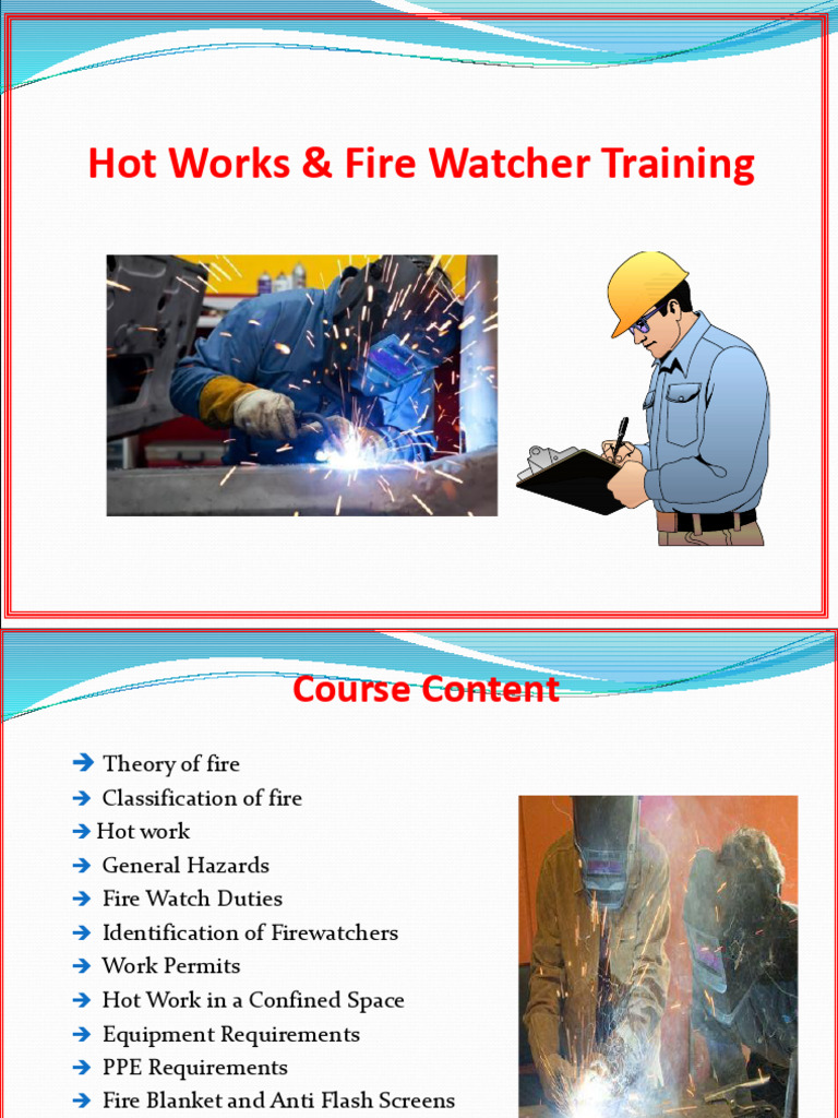 Fire Watch Training for Hot Work Safety | PDF | Fires | Welding