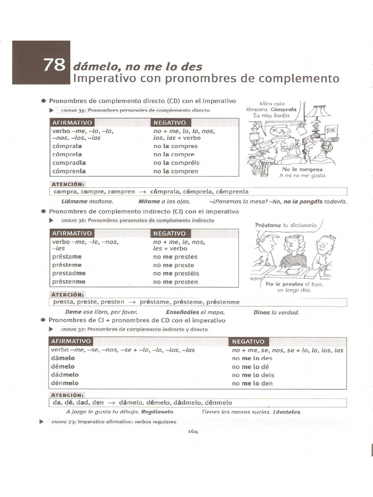 Imperativo Con Pronombres | PDF