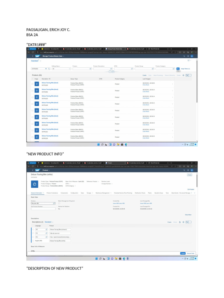 New Product Info and Cost Estimate | PDF