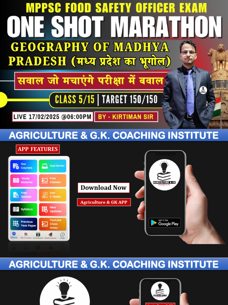 Madhya Pradesh Geography Resources | PDF