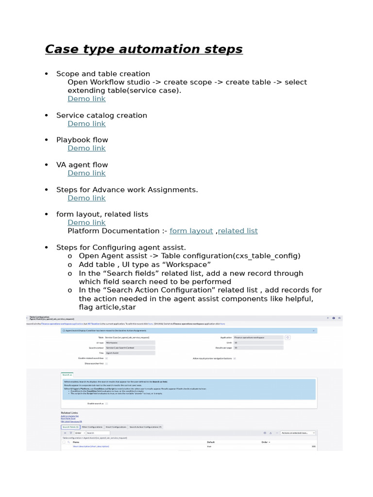 Case Type Automation Steps Guide | PDF