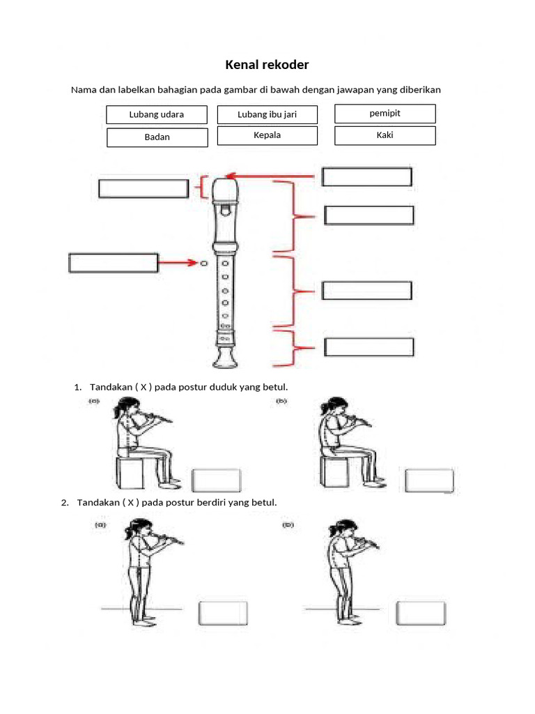 Lembaran Kerja Rekoder | PDF