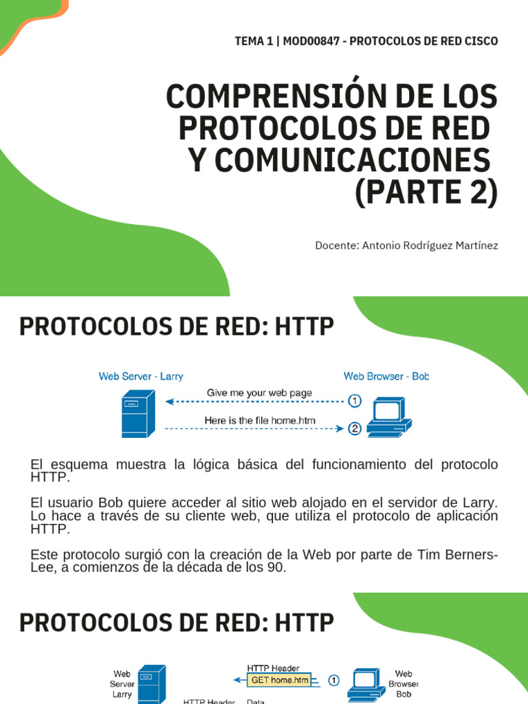Comprension de Los Protocolos (Parte 2) | PDF | Protocolos de internet | Red de computadoras