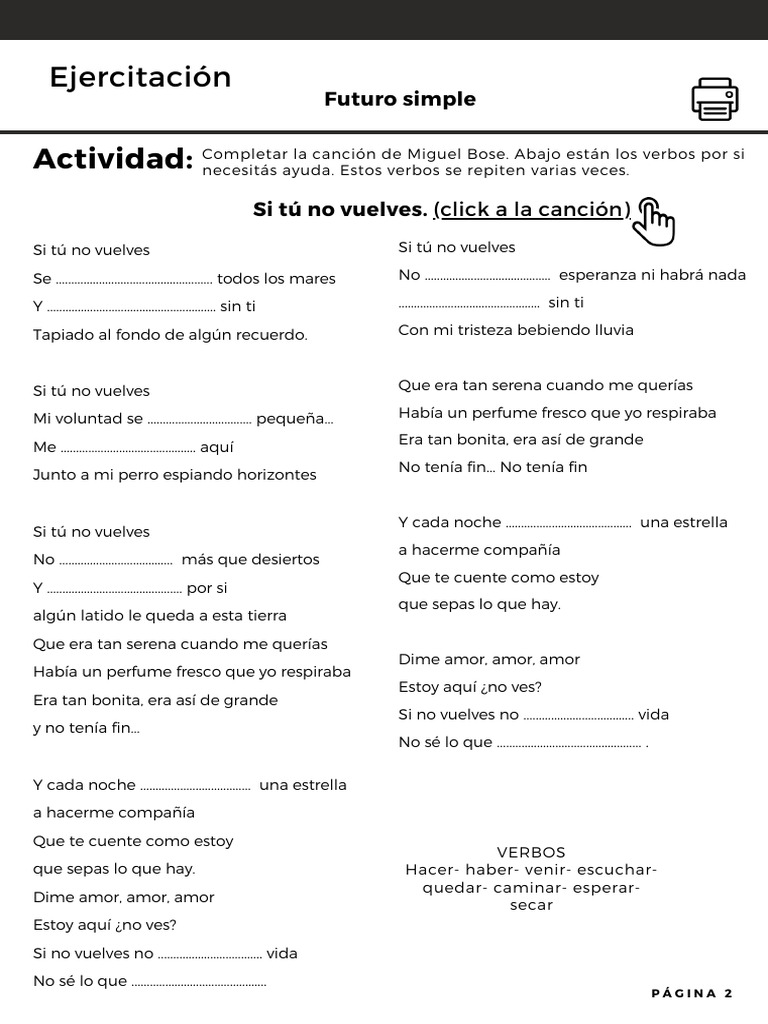 Si tu no vuelves | PDF