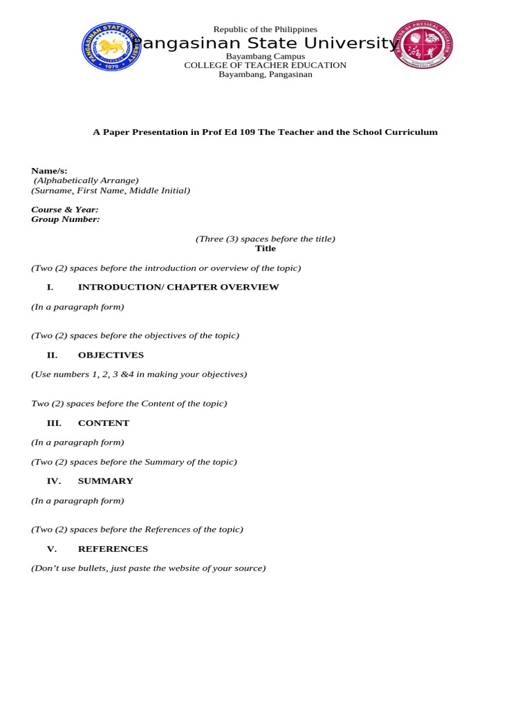 Written Report Template | PDF