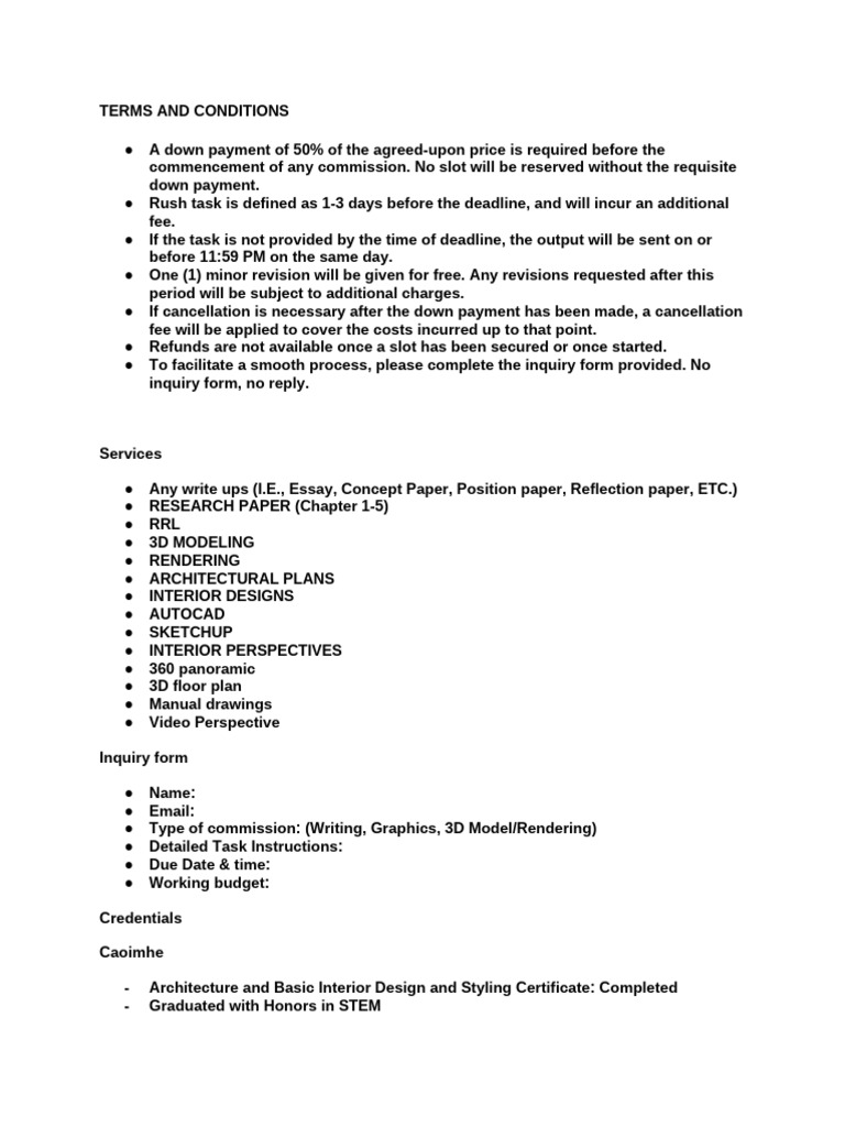 Terms and Conditions | PDF