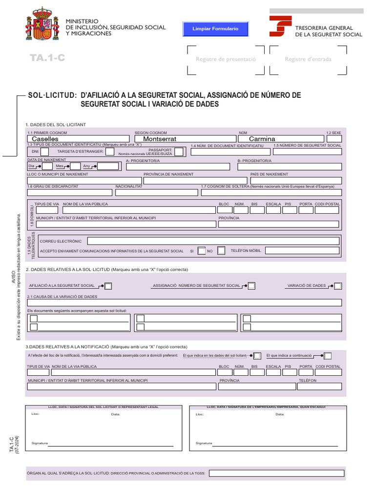 TA.1 - C Catalán Editable 08-07-2024 | PDF