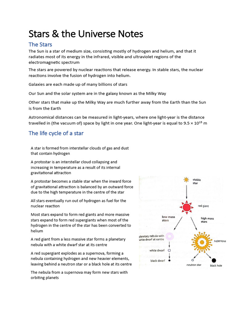 Understanding Stars and the Universe | PDF | Stars | Galaxy