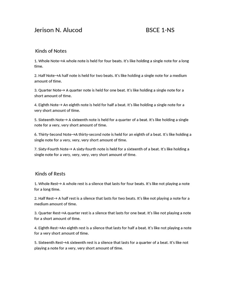 Jerison N. Aluc-WPS Office | PDF | Rhythm And Meter | Elements Of Music