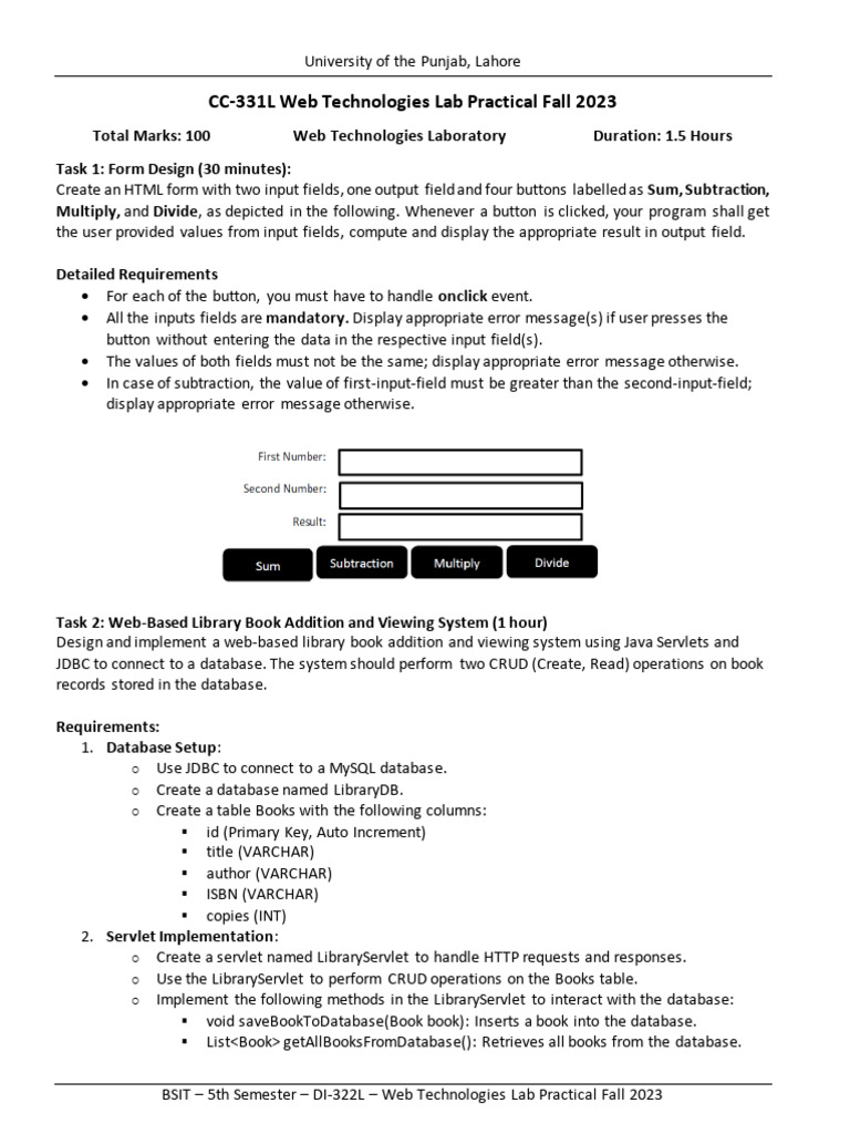 Bsit - WT Lab g3 - Fall 2023 | PDF | Databases | Computing