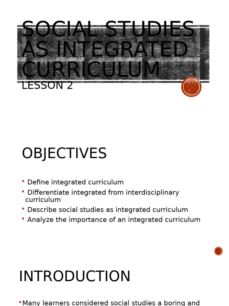 Social Studies As Integrated Curriculum | PDF | Curriculum | Human ...