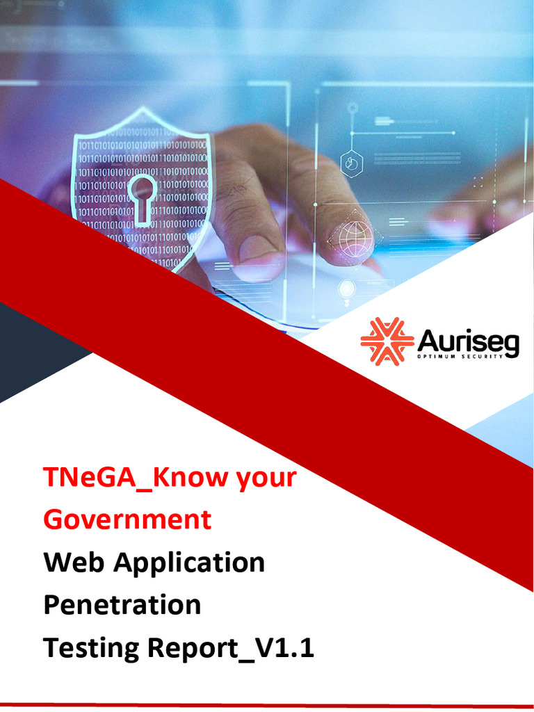TNeGA Know Your Government Web Application Penetration Report V1.1 | PDF | Http Cookie | World ...