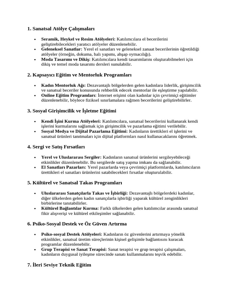 Handcraft Activities | PDF