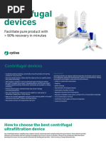 Amicon Manual | PDF | Centrifuge | Filtration