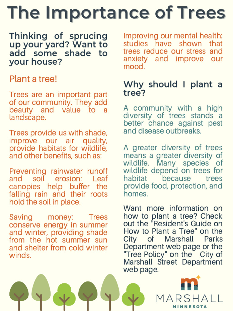 Importance of Trees in Our Community | PDF