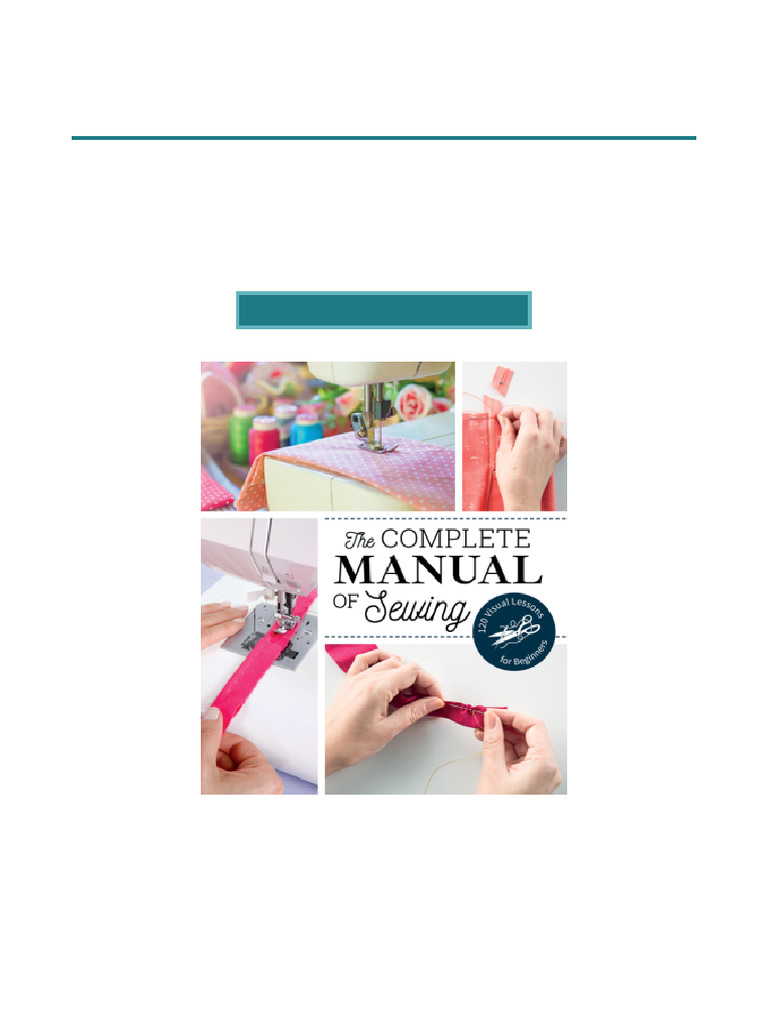 Complete Sewing Manual for Beginners | PDF