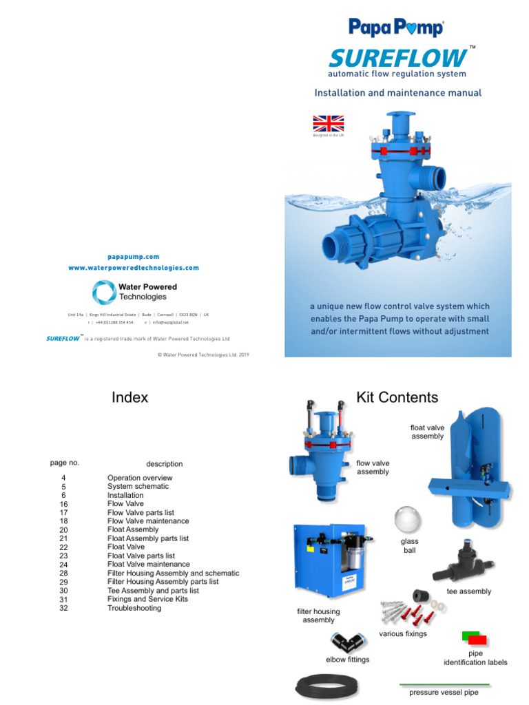 sureflow-manual-sept-19 | PDF | Valve | Pump