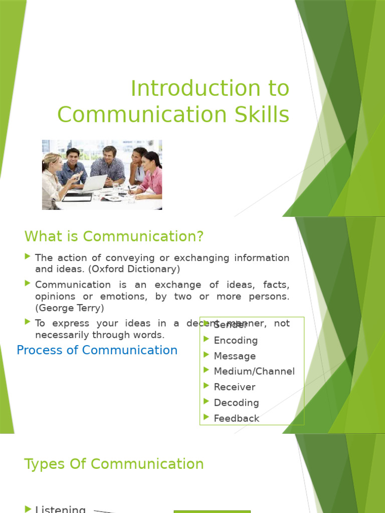 2- Introduction to Communication Skills | PDF | Communication ...