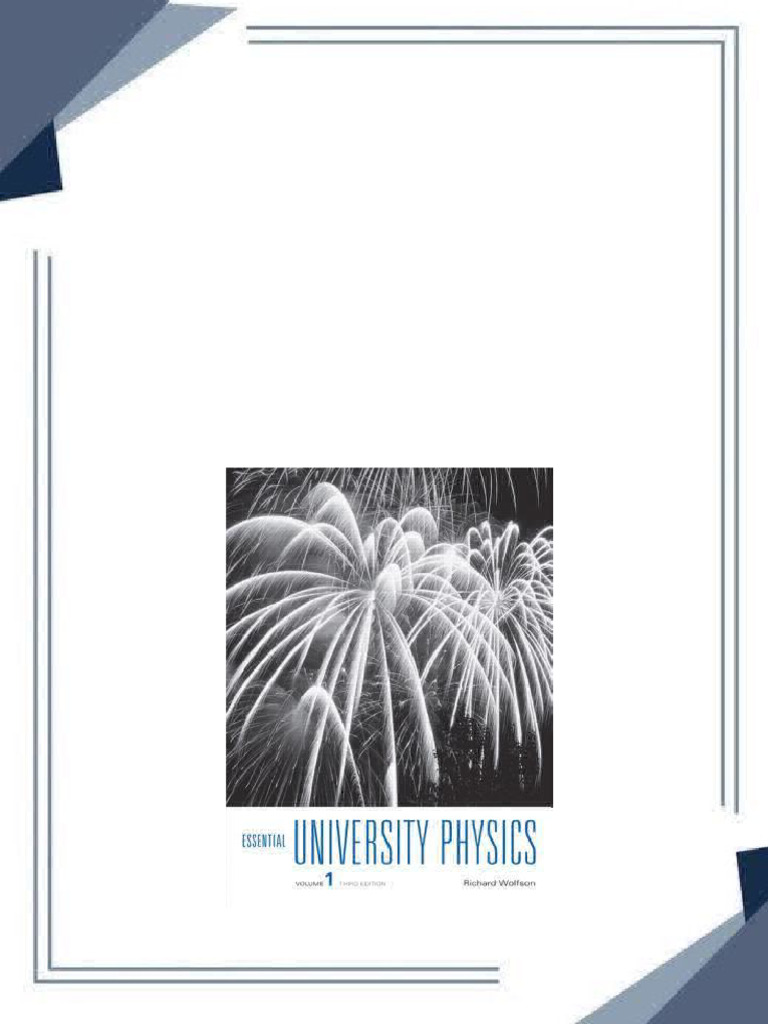 Complete Essential University Physics Volume 1 Third Edition Wolfson Ebook Download PDF & | PDF ...