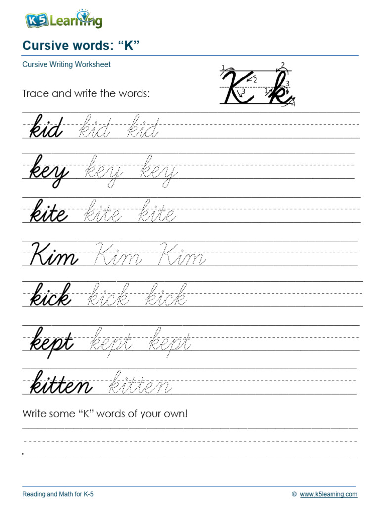 Handwriting PKK Printable | PDF