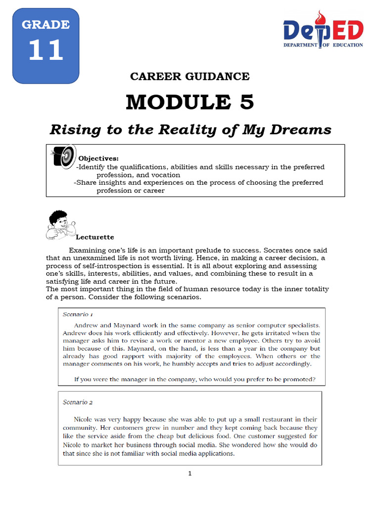 11-CGP-Module-5 | PDF | Skill | Human Resources