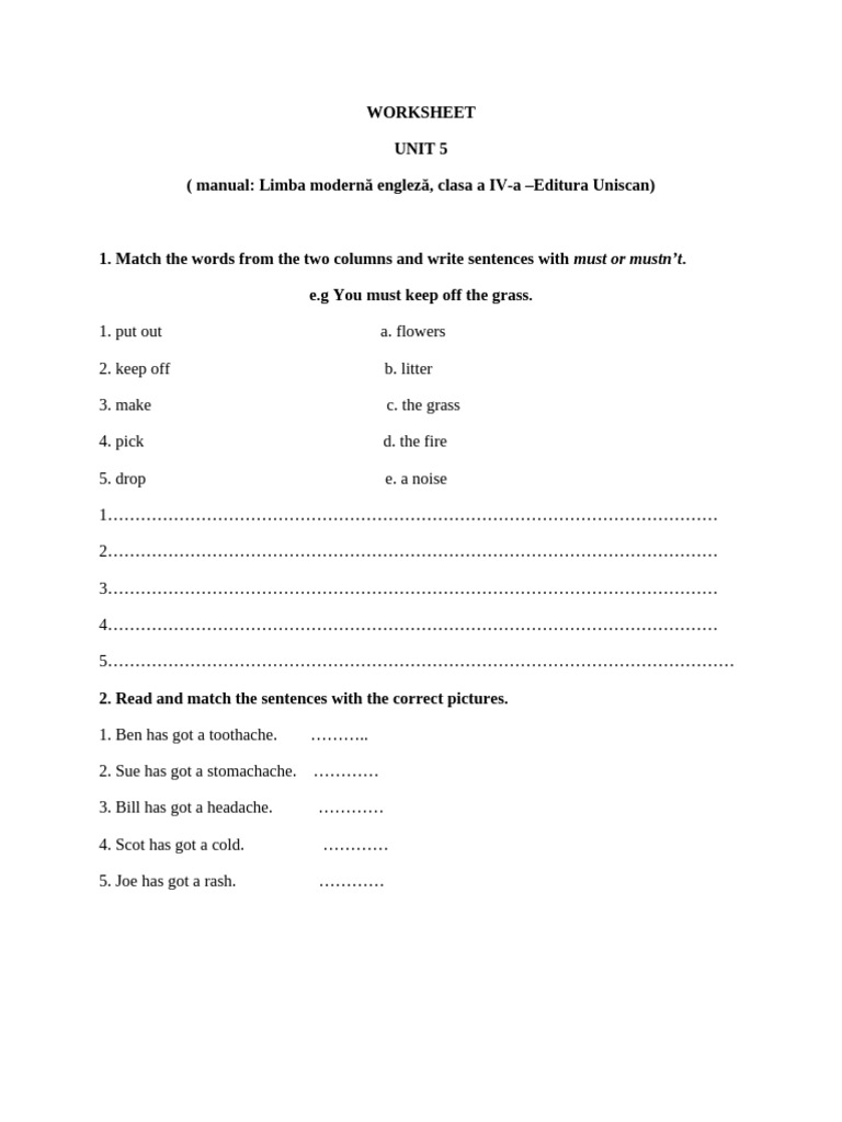 1 Test Paper 4th Grade | PDF