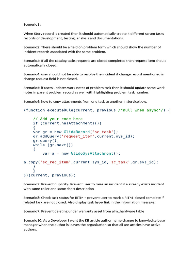 Universal Use Cases Documents - ServiceNow | PDF | Computer Science ...