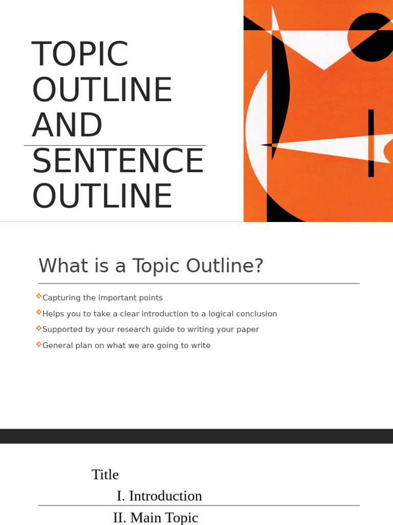 TOPIC-OUTLINE-AND-SENTENCE-OUTLINE | PDF