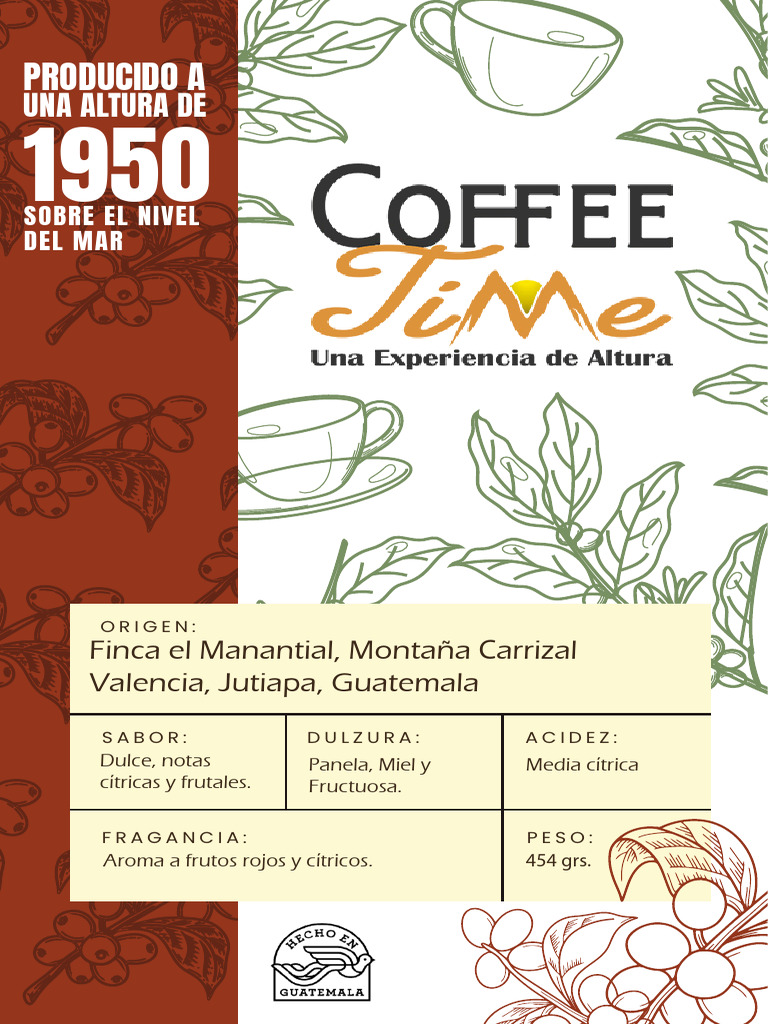 Etiqueta Coffeetime | PDF