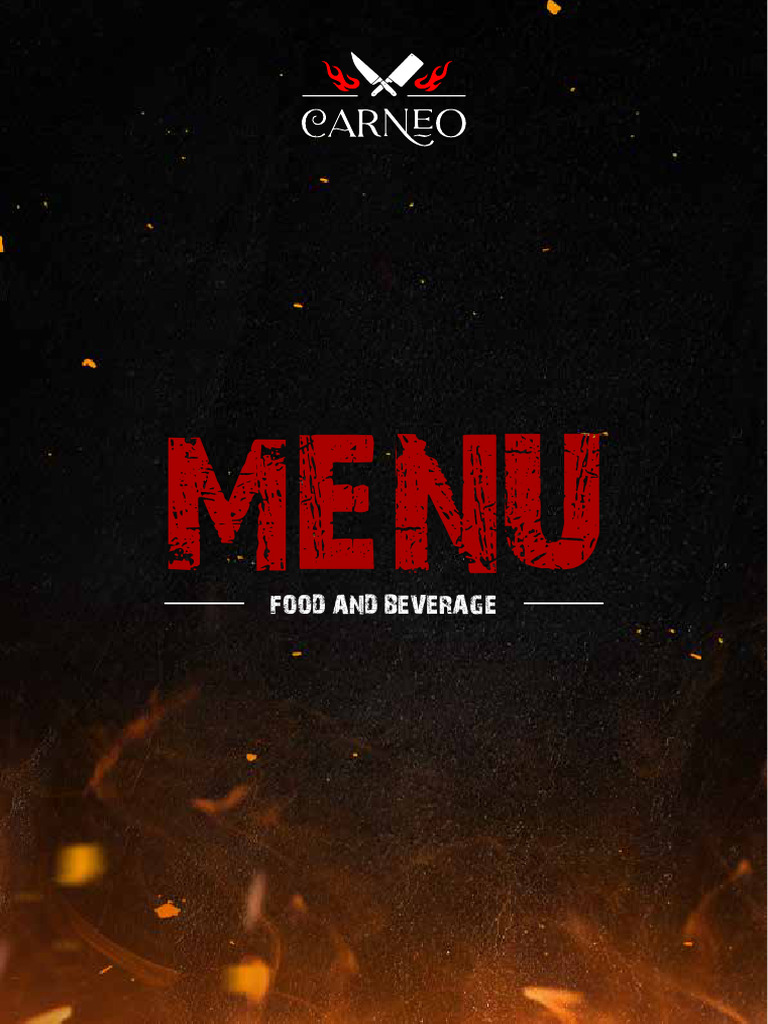 Carneo - Menu Design - FIN | PDF | Hamburgers | Salad